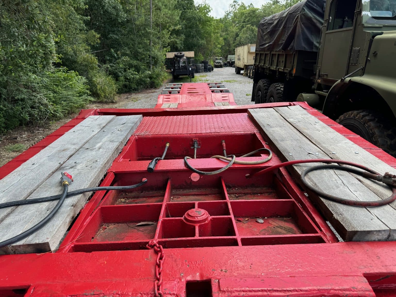 1976 Load King Tri-Axle Fold Down Neck Lowboy Trailer w/Air Bags ...
