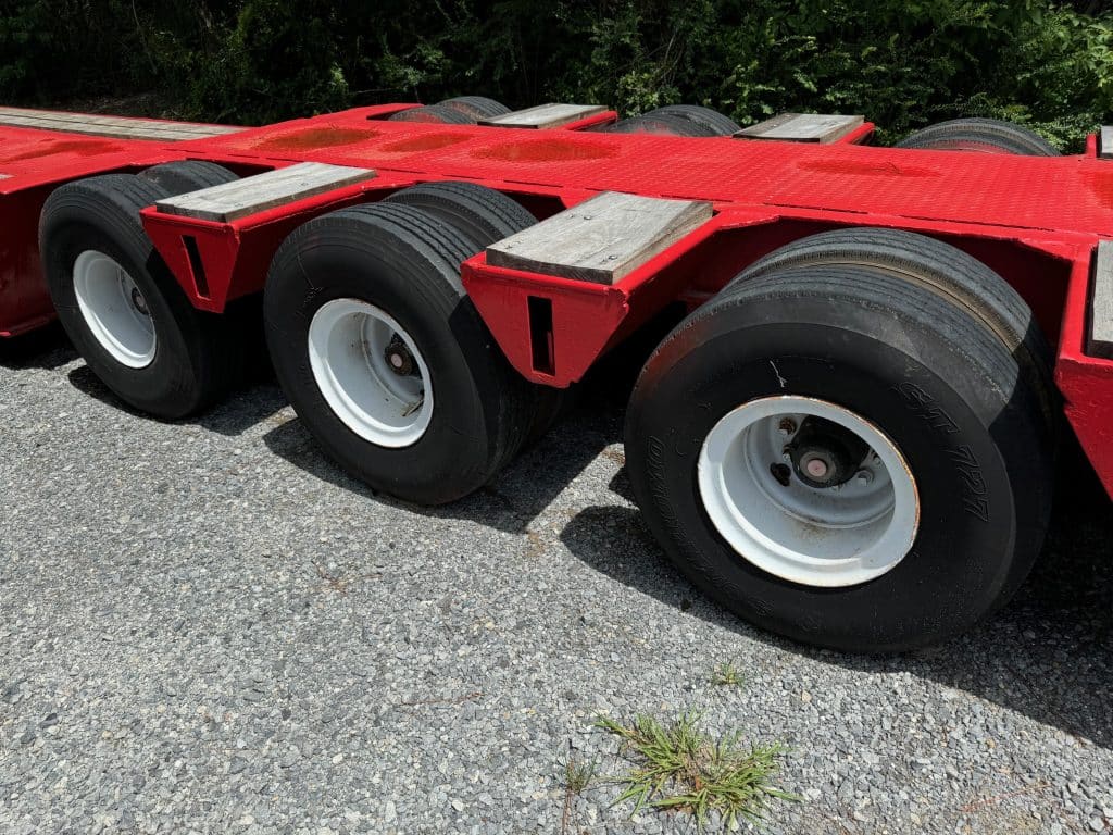 1976 Load King Tri-Axle Fold Down Neck Lowboy Trailer w/Air Bags ...