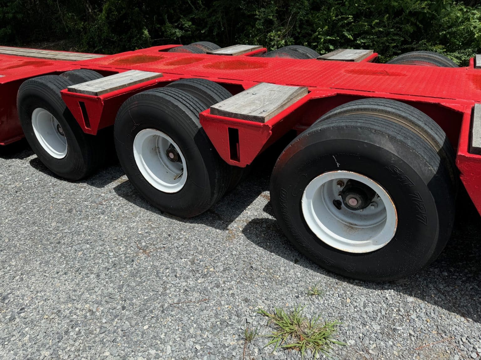 1976 Load King Tri-Axle Fold Down Neck Lowboy Trailer w/Air Bags ...