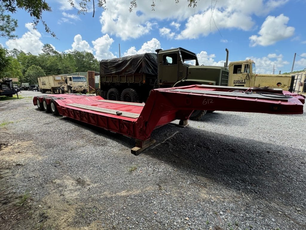 1976 Load King Tri-Axle Fold Down Neck Lowboy Trailer w/Air Bags ...