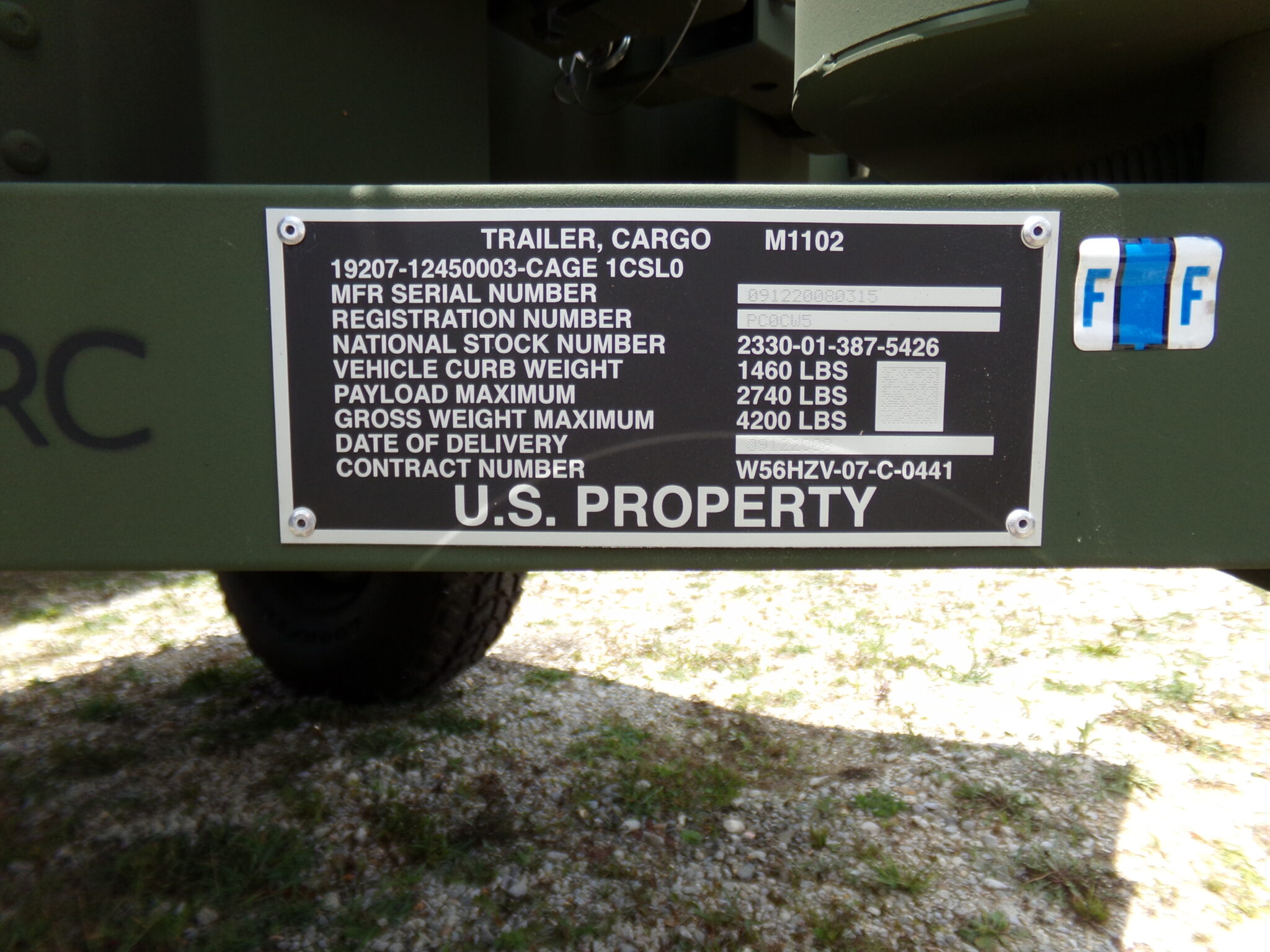 M1102 Cargo Trailer – Military Truck Depot